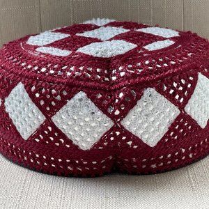 Accessories | Handmade Men Hat Traditional Ethnic Maroon Redwhite ...